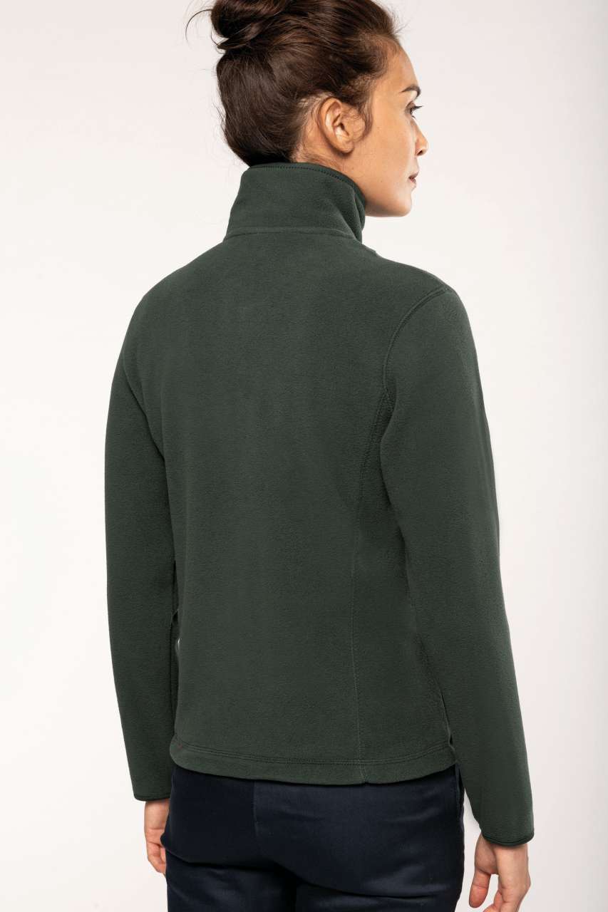 Hanorac fleece pentru dama, Verde inchis, 2XL - eMAG.ro