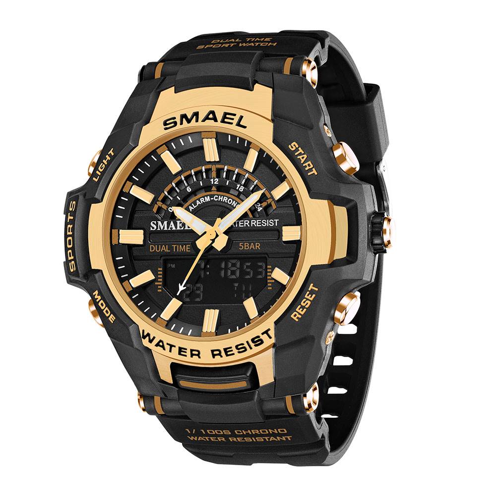 Ceas barbatesc Sport Active, Dual Time, Afisaj Digital Analog ...