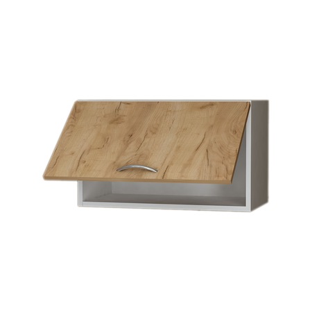 Corp superior de bucatarie Sani Modest B-60x36 cm Alb si Stejar Kraft ...