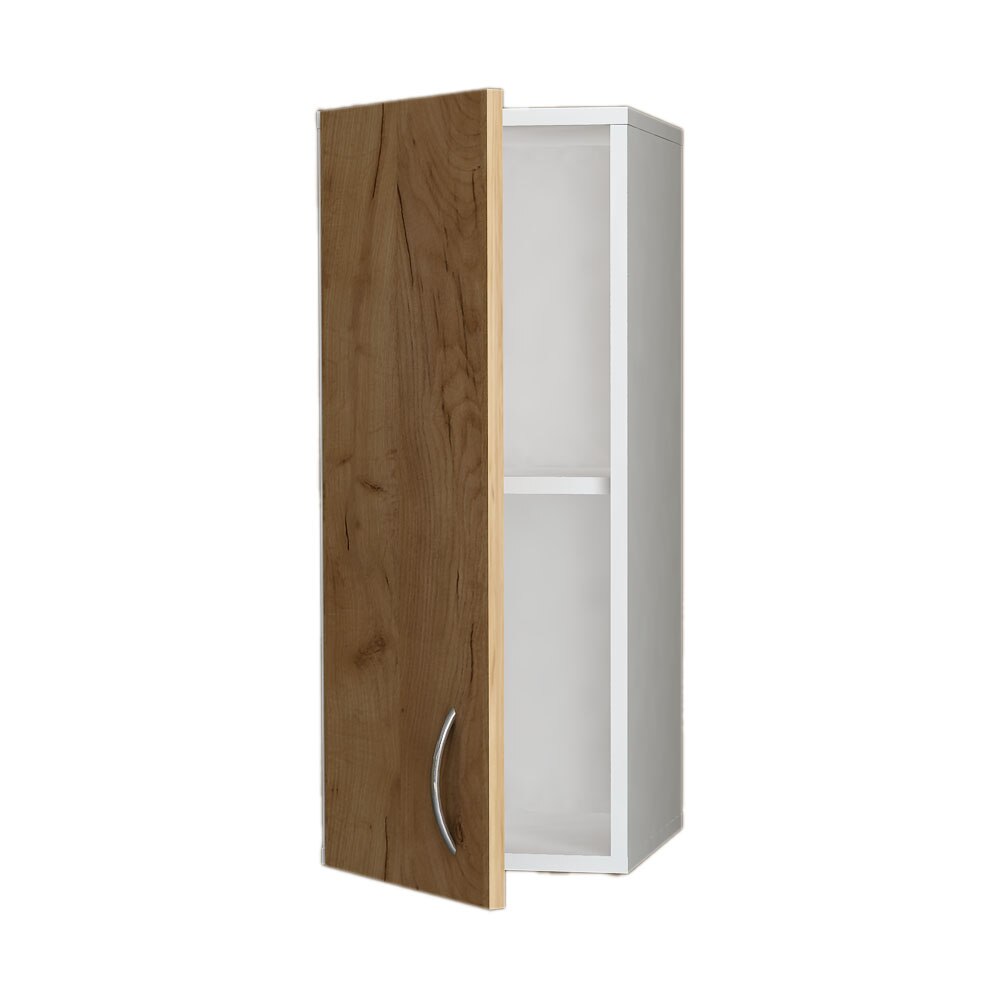 Corp superior de bucatarie Sani Modest B-30x72 cm Alb si Stejar Kraft ...