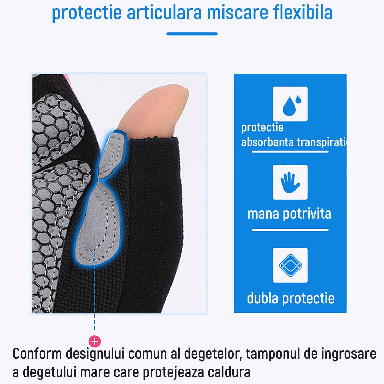 Manusi de antrenament pentru sala si fitness cu protectie palma ...