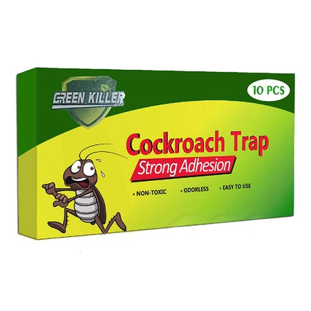 Set 10 Capcane gandaci, Cu lipici, Verde - eMAG.ro