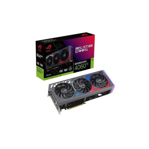 Видео карта ASUS GeForce RTX 4060 Ti ROG Strix OC 16GB GDDR6 128-bit ...