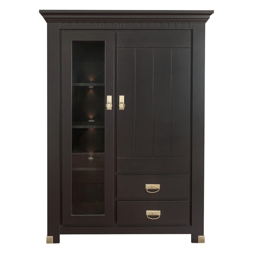 Comoda Bar Saint Tropez Cu 2 Usi Si 2 Sertare Negru, Vopsit, 111 Cm ...