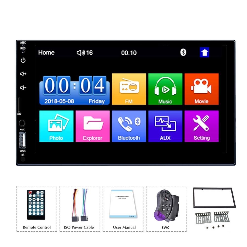 Mp5 Player 7 Inch Bluetooth Suporti Metalici Pentru Fixare Cu Rama Si ...