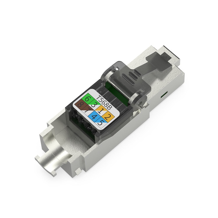 Конектор Rj45 със самоуплътнение, кат. 8 за кабел с дебел проводник STP ...