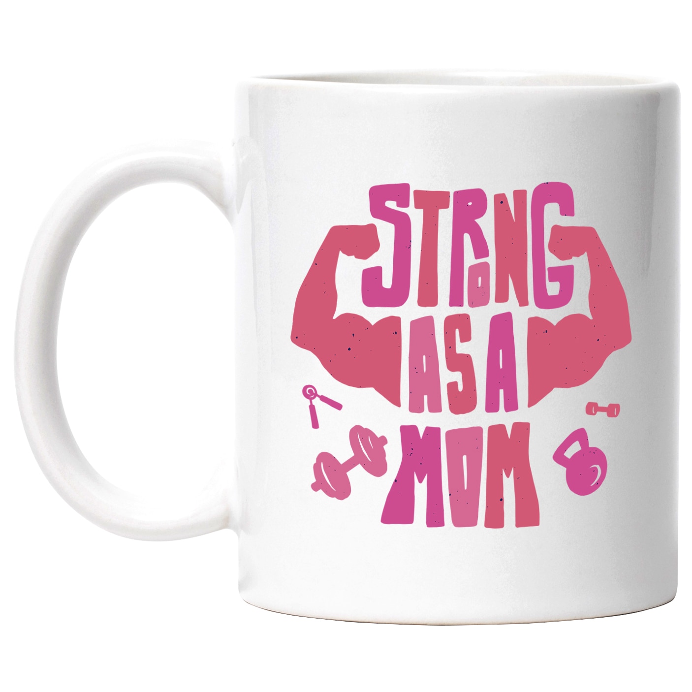 Cana Cu Mesaj Motivational Strong Like A Mom, Mama Puternica, Fitness ...