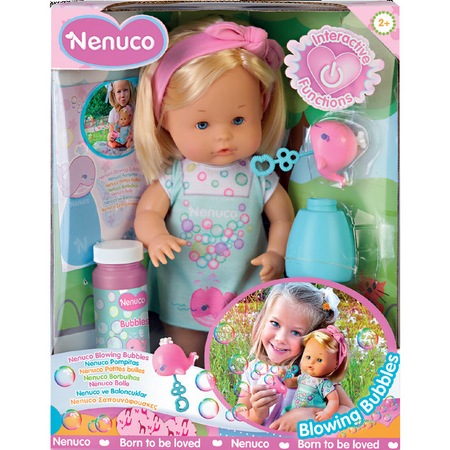 Papusa bebelus interactiv, Nenuco sufla baloane de sapun, NFN30000 ...