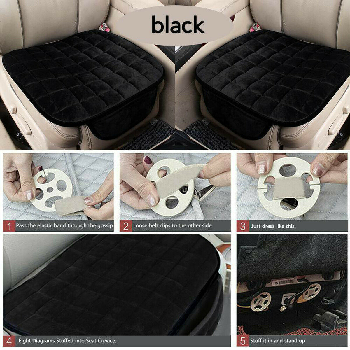 Husa scaun auto pentru sezut, scaune frontale universale, textil ...