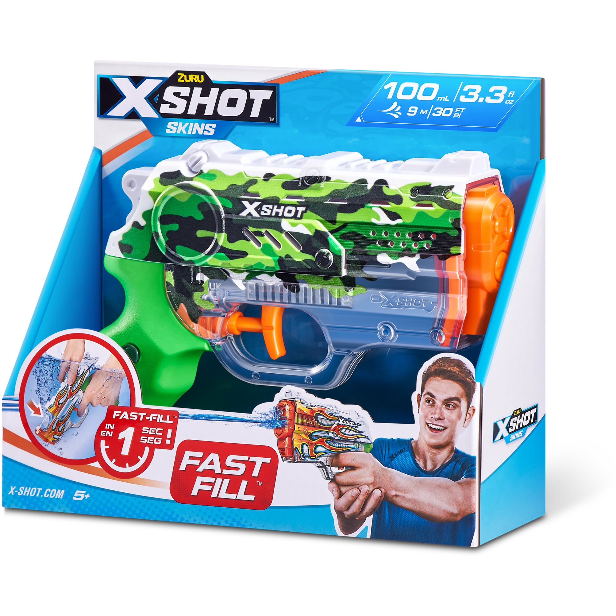 Blaster cu apa X-Shot Skins Nano - Jungle Camo - eMAG.ro