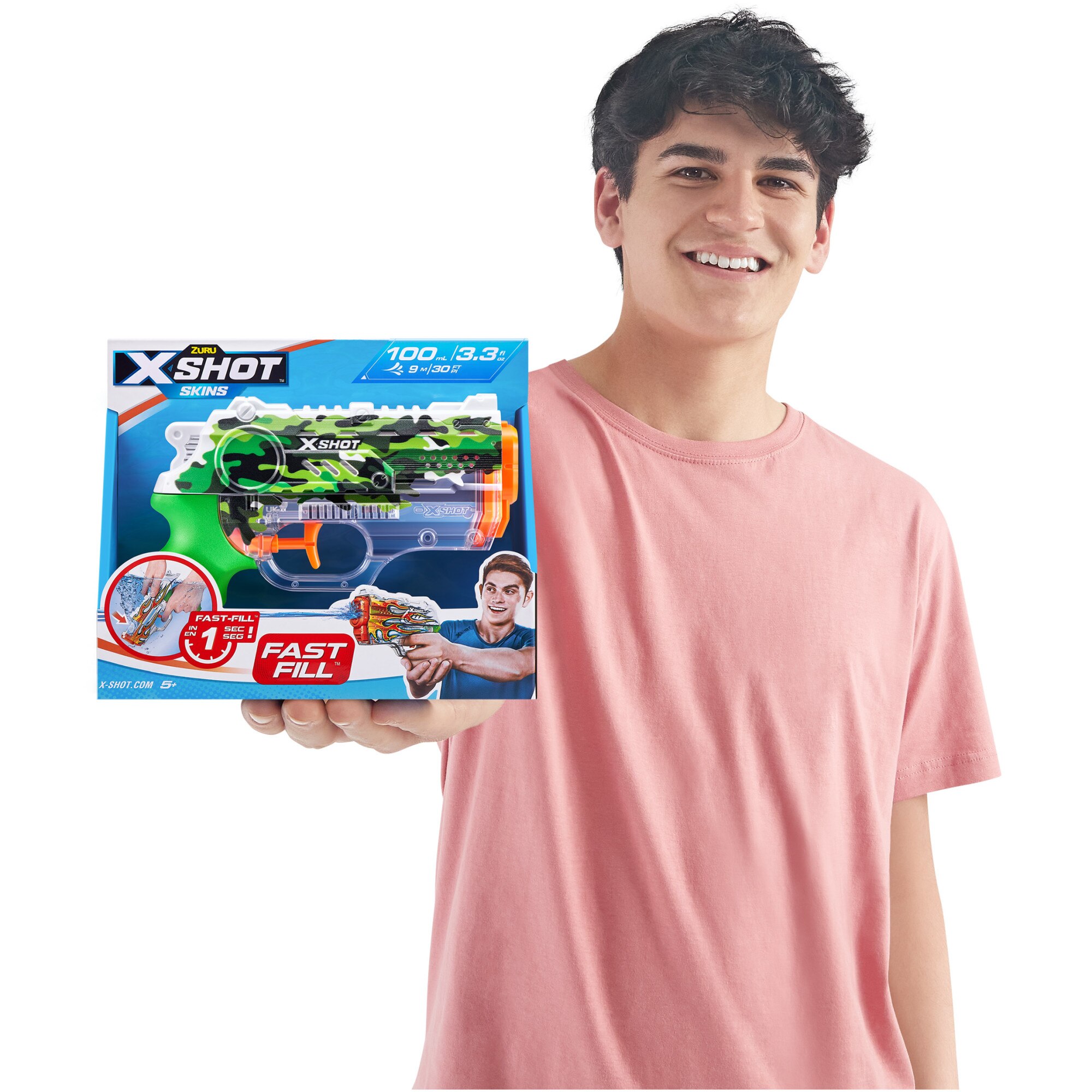 Blaster cu apa X-Shot Skins Nano - Jungle Camo - eMAG.ro