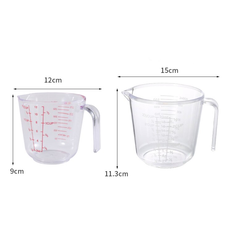 Set 2 vase gradate, Plastic, 300ml/600ml, Transparent - eMAG.ro