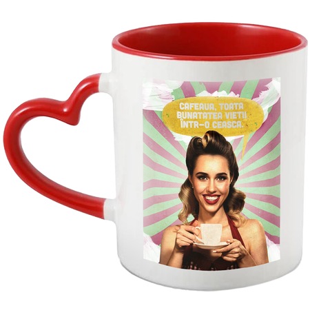 Cana Cu Mesaj Cafeaua, Toata Bunatatea Vietii Intr-o Ceasca, Haios ...