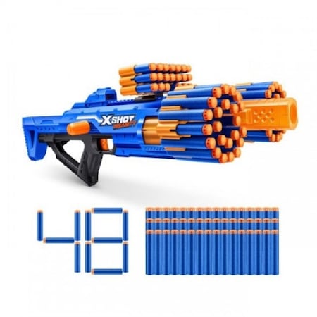 Arma de jucarie X−Shot Insanity Berzerko 8 Shot S1, Zuru, 48 cartuse ...