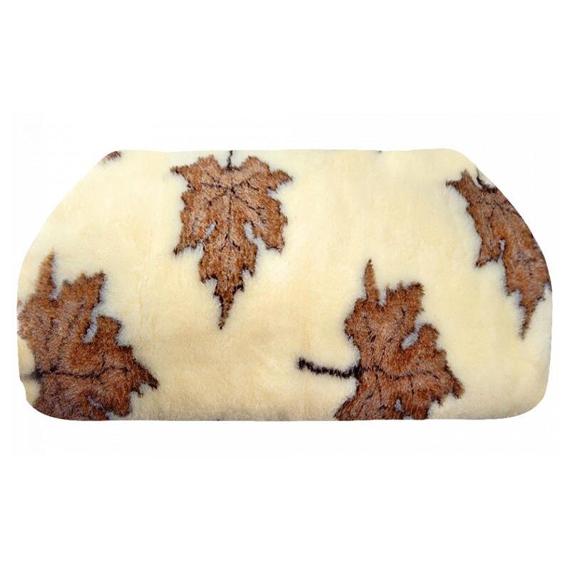 Patura din lana naturala, model frunza de artar, 200x220 cm - eMAG.ro