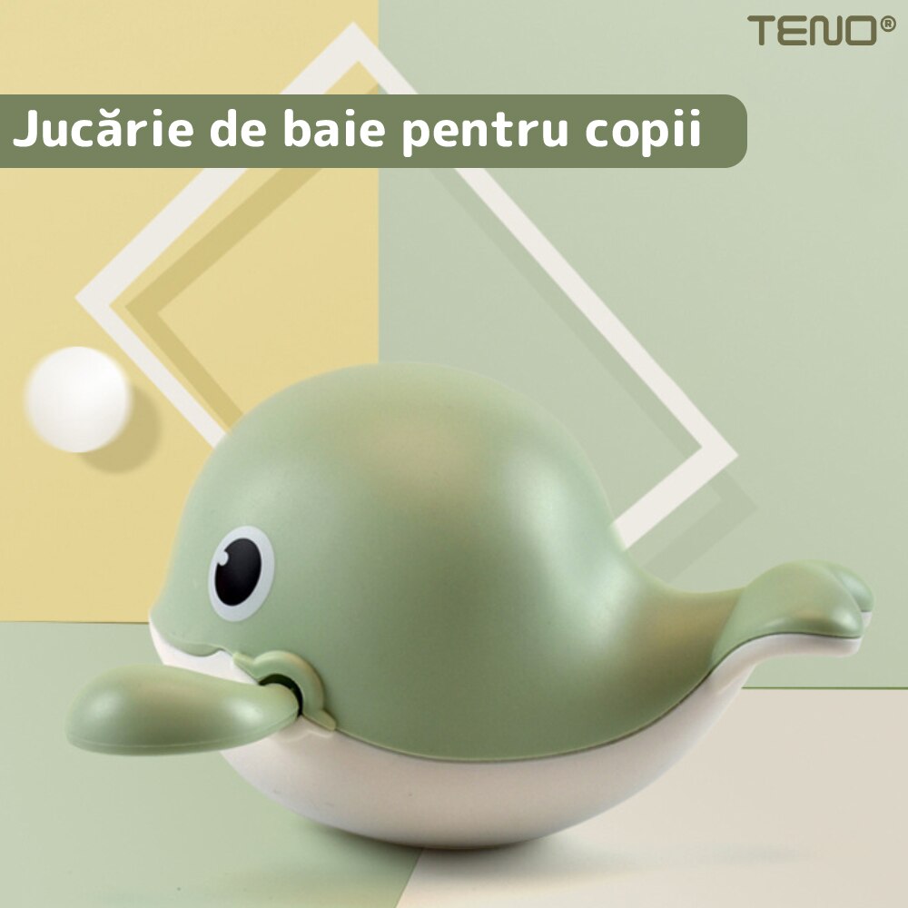 Jucarie de Baie pentru Copii Teno®, Balena Inotatoare, interactiva ...