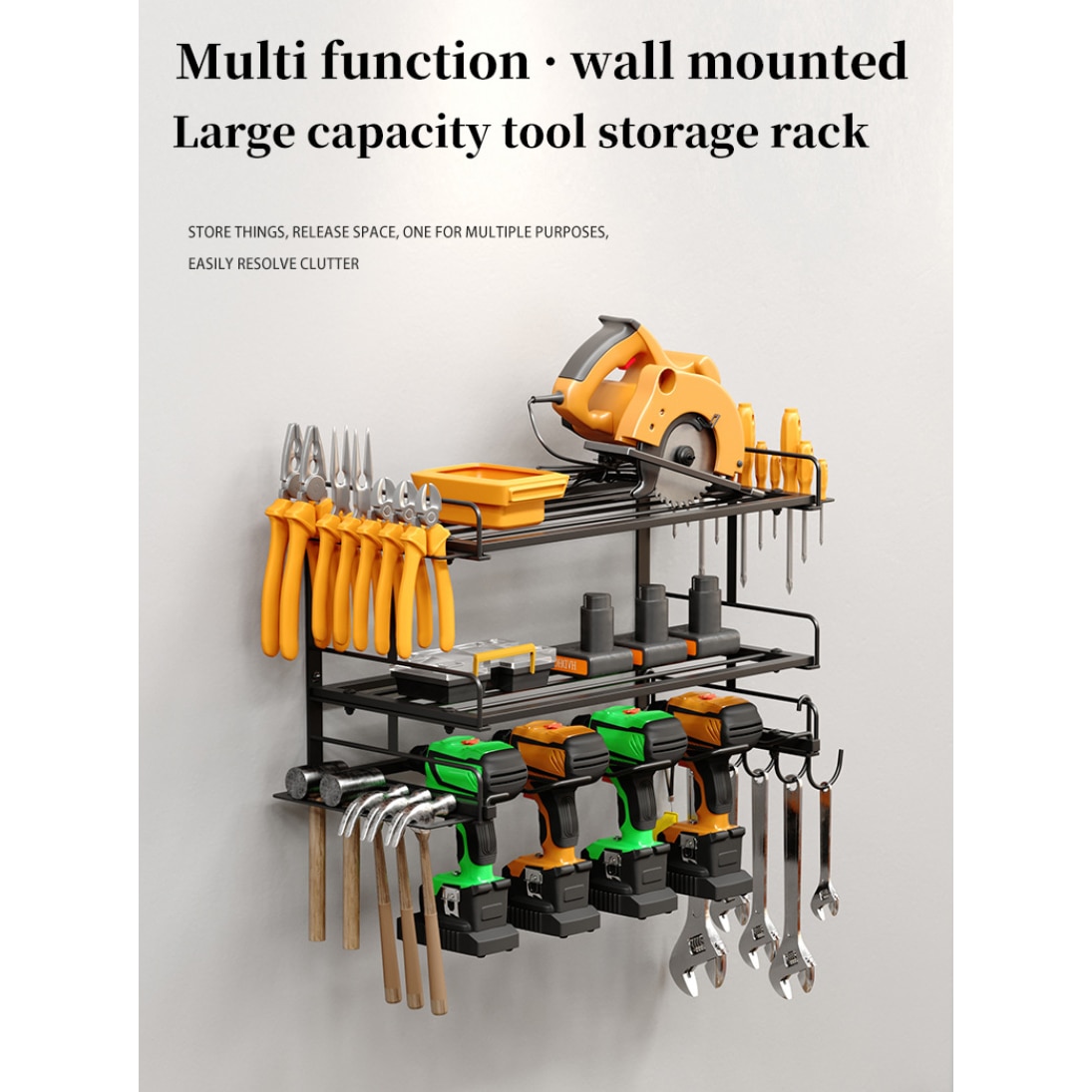 Organizator scule, 46x19x22cm, Negru - eMAG.ro