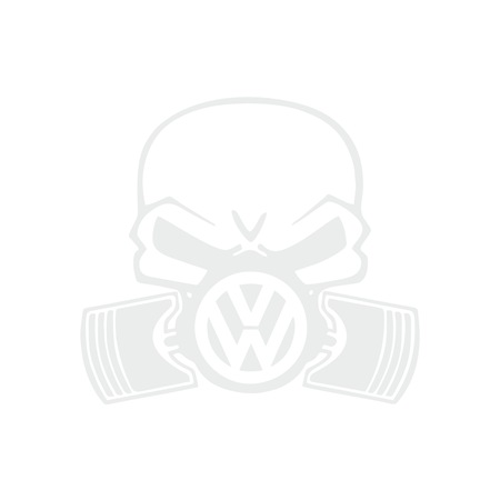 Sticker auto Volkswagen skull - craniu masca - masca de gaz - toxic ...