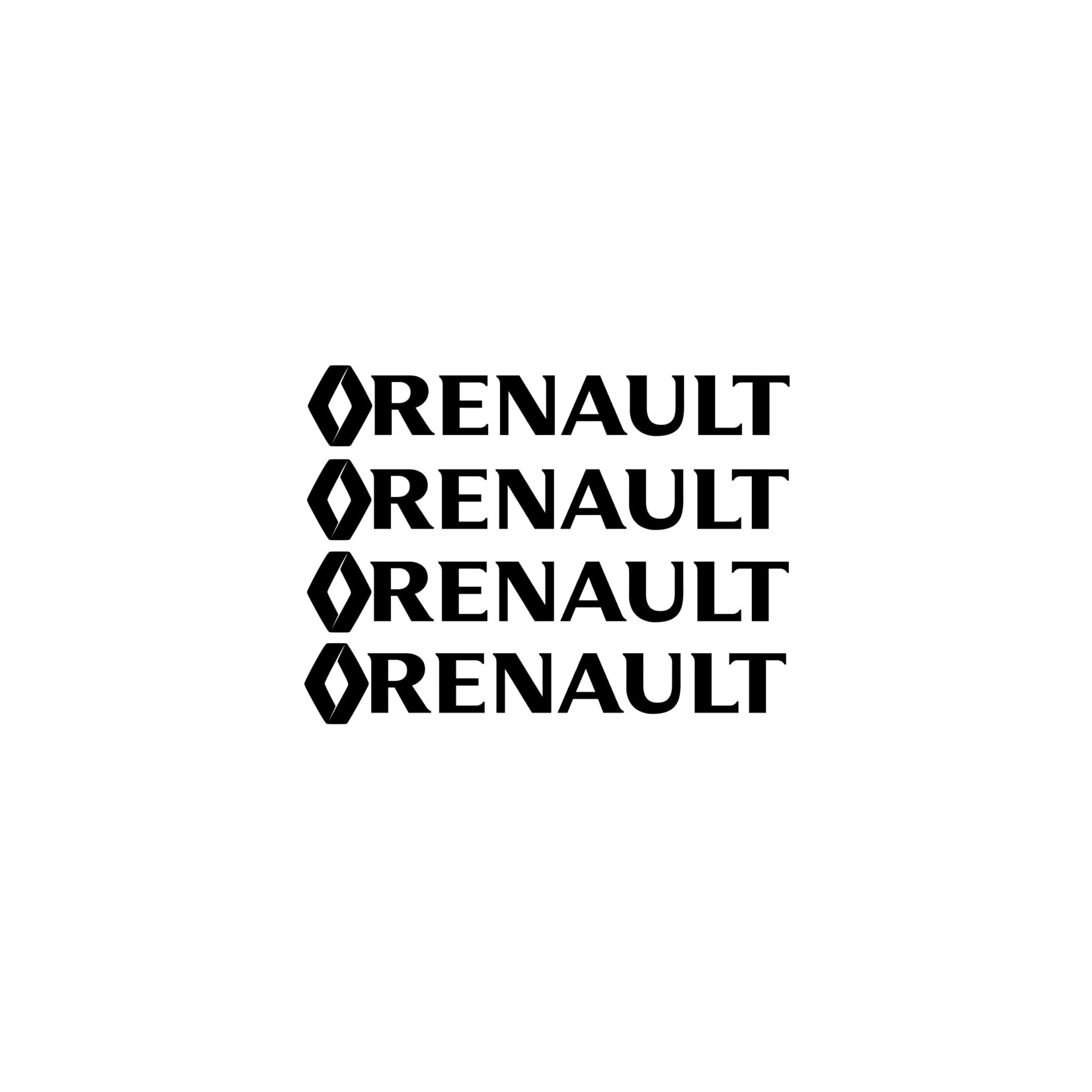 Set stickere auto - manere usa - Renault, negru, 13x2,2cm - eMAG.ro