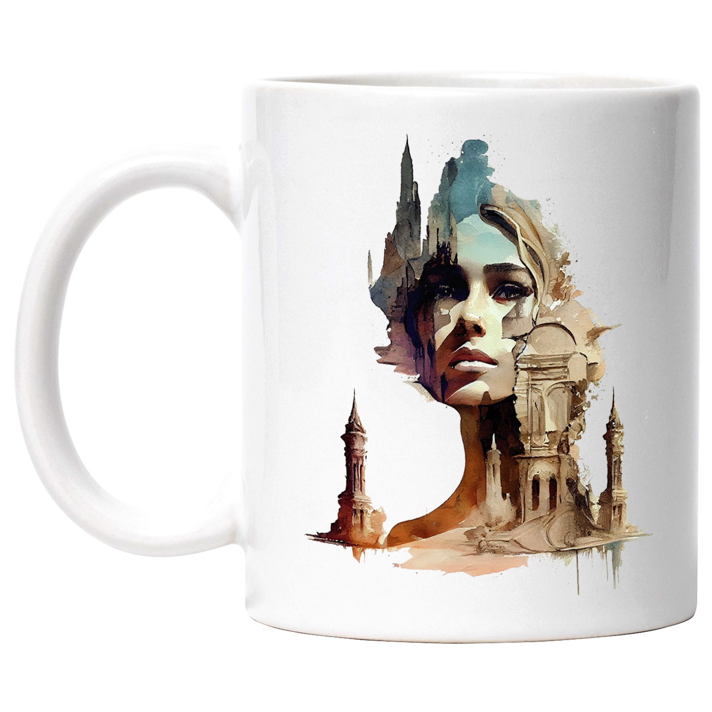 Cana Cu Portret Femeie Turnuri Inalte Contemporane, Influenta Turca ...