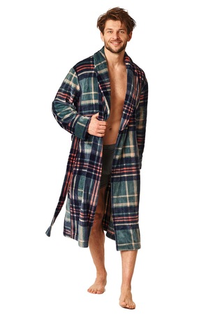 Halat barbatesc in carouri cu croiala clasica, Key, MGL 476, Poliester ...