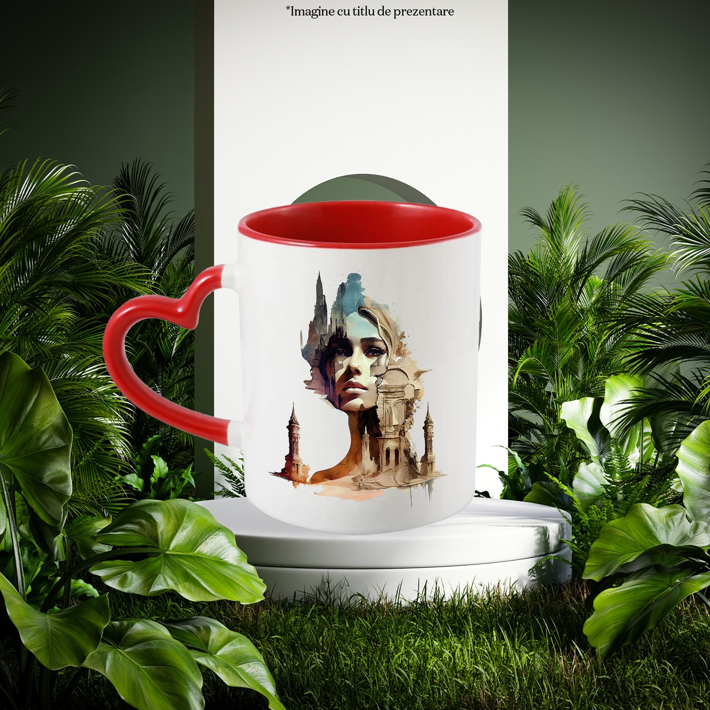 Cana Cu Portret Femeie Turnuri Inalte Contemporane, Influenta Turca ...