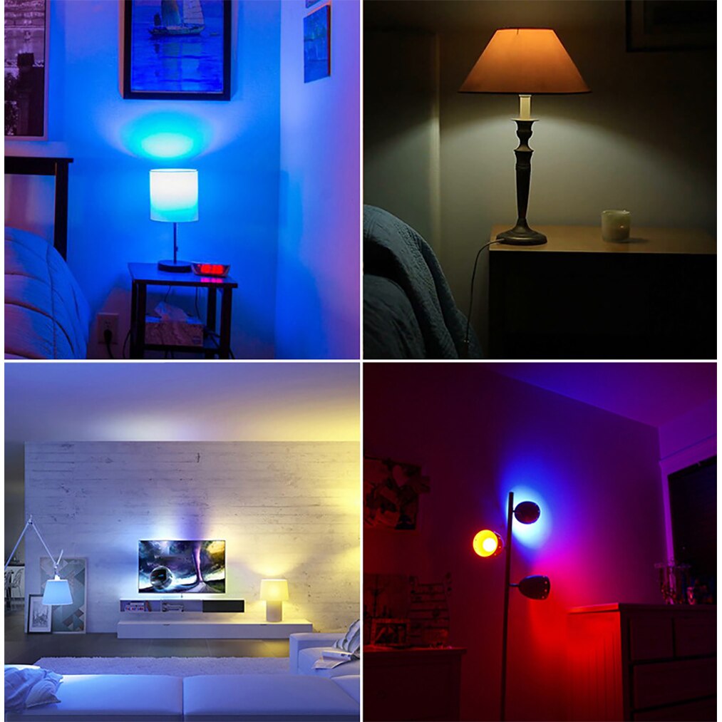 Set 3 becuri LED, RGB, 12W, E27 - eMAG.ro