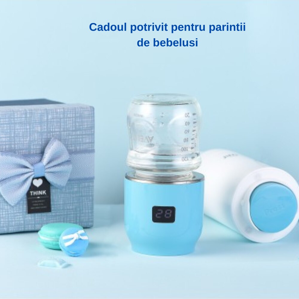 Set incalzitor biberon si dozator de formula lapte YOTEP, Portabil, 3 ...