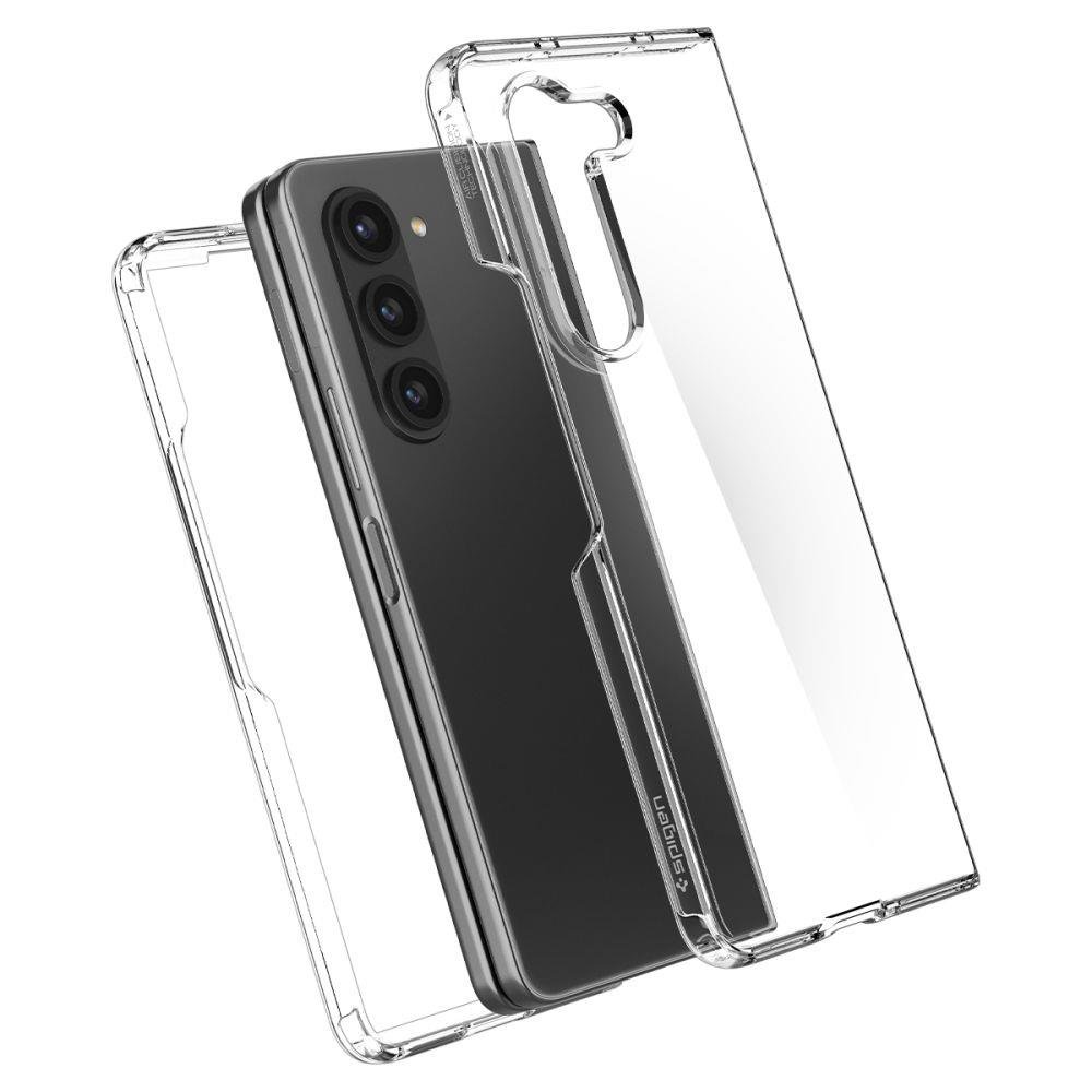 Кейс за Samsung Galaxy Z Fold 5 Spigen ultra hybrid кристално прозрачен ...