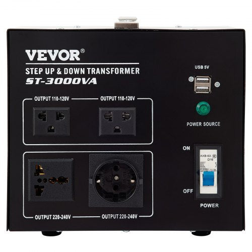 Invertor de tensiune electrica, 3000VA, de la 240V la 110V, cu prize ...