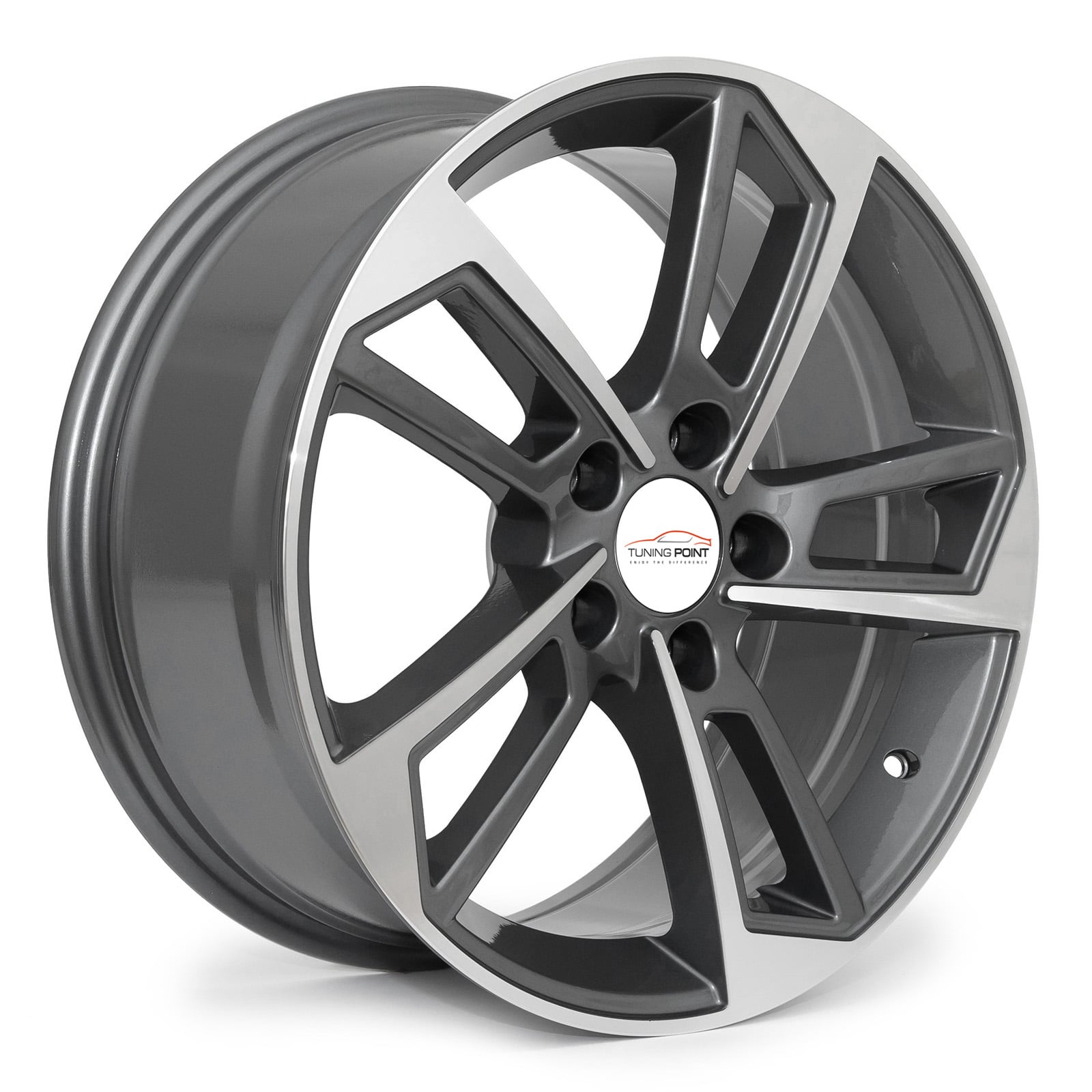 Set 4 Jante Audi R17 7.5X17 5X112 Et 35/66.6 Gri Polish Lucios - eMAG.ro