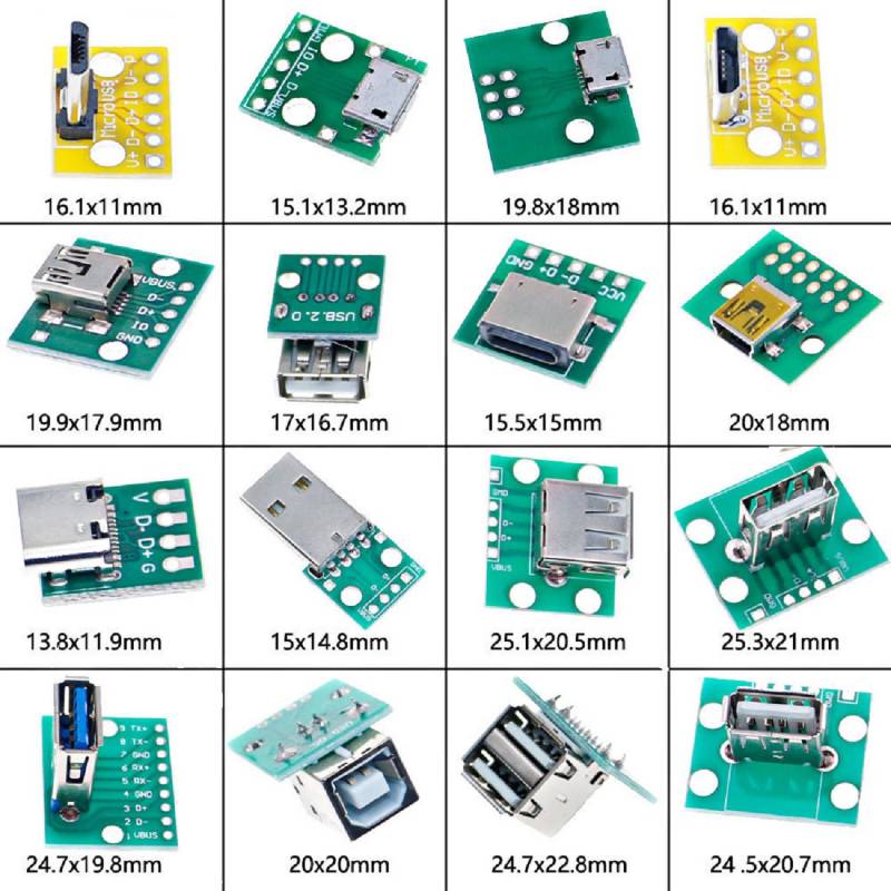 Set 16 conectori USB cu PCB - eMAG.ro