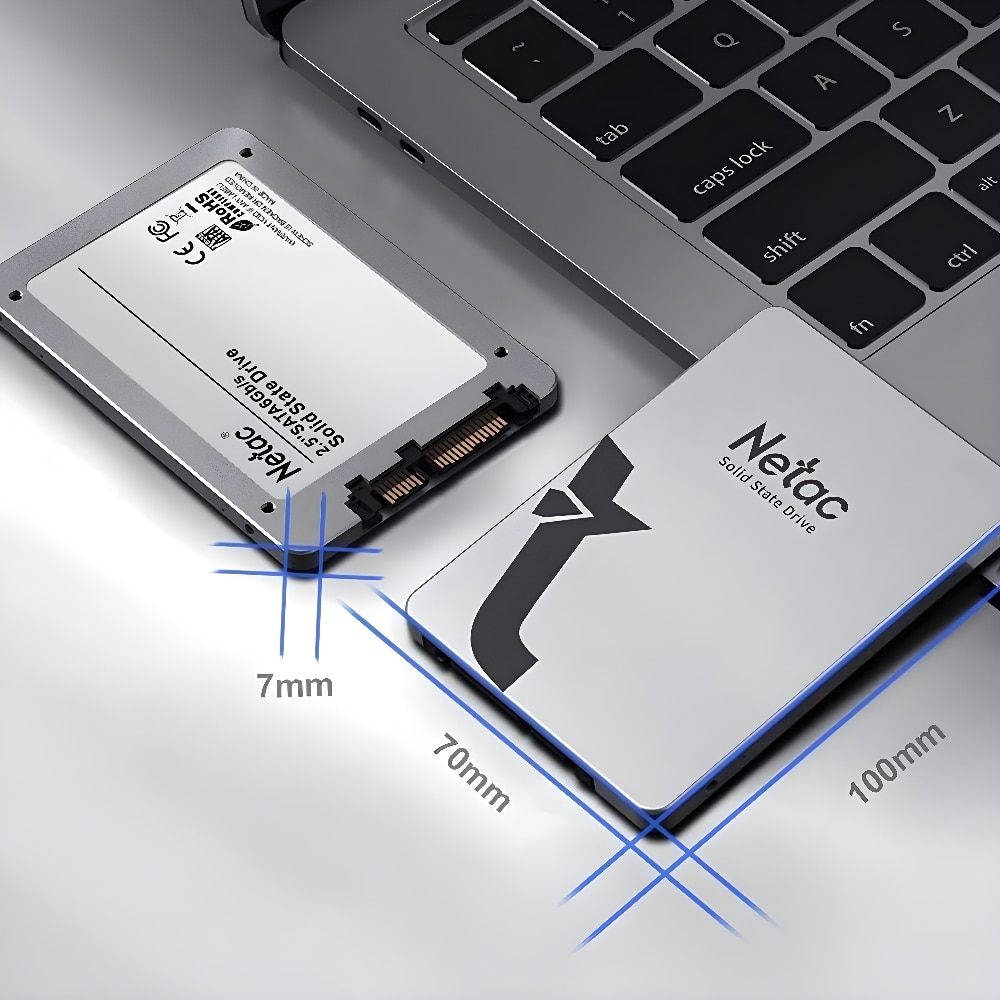 Solid State Drive (SSD) Netac 3D NAND, 128GB, 2.5", SATA III, 6Gb/s ...