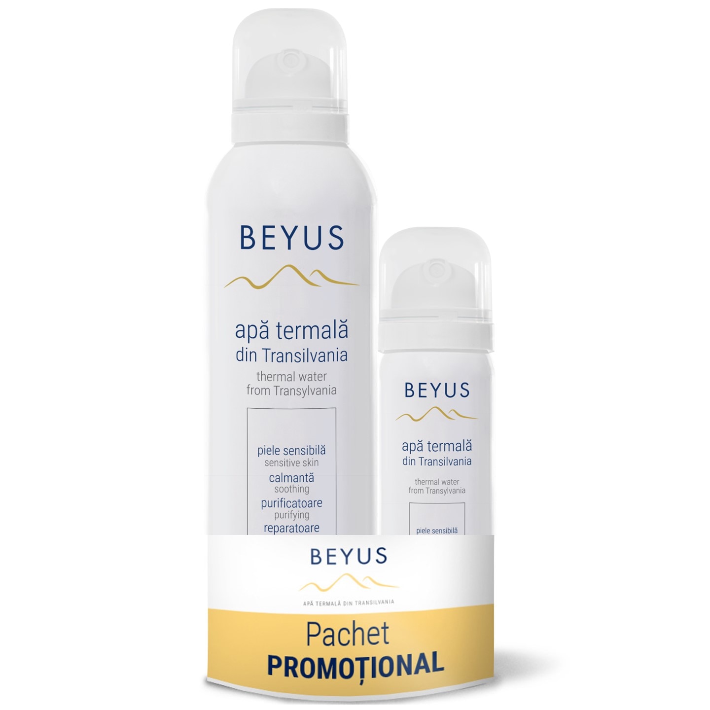 Pachet 2 x Apa Termala din Transilvania - BEYUS, 150 ml + 50 ml - toate ...