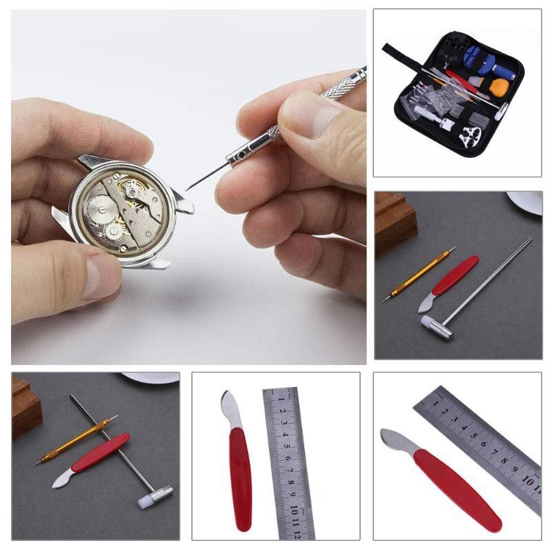 Set instrumente de reparat ceasuri, 24 piese, etui de depozitare ...