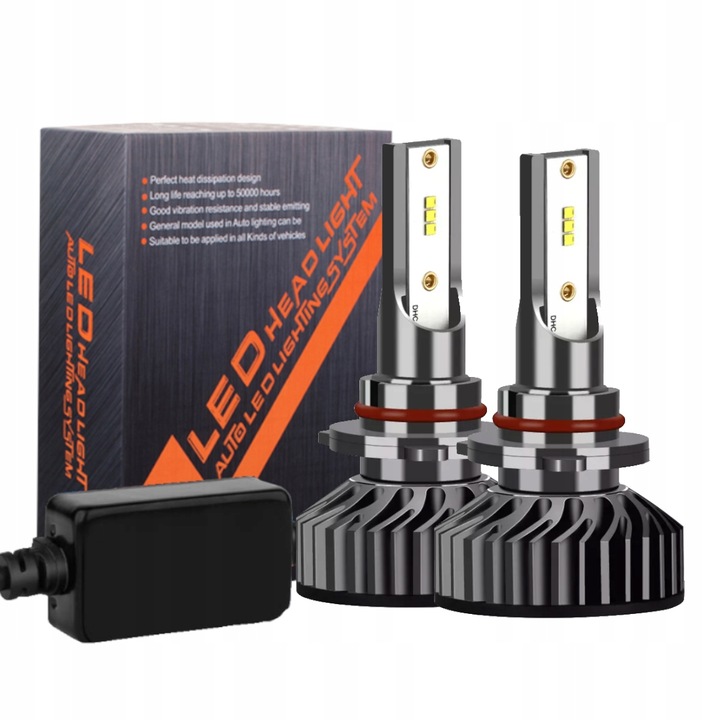 Set 2 becuri LED ZES HB4, Led Headlight, 20000 lm, 100W, 9006, USA - eMAG.ro