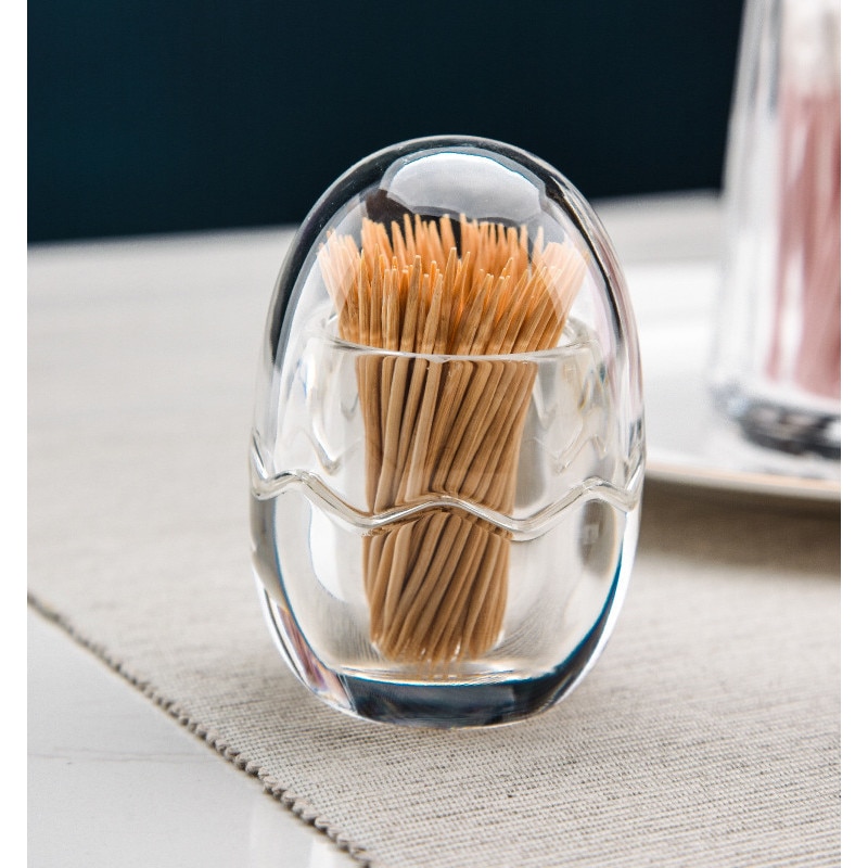 Suport pentru scobitori, Acrilic, Transparent - eMAG.ro