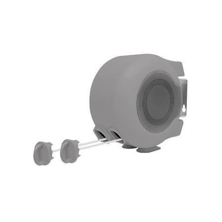 Uscator de rufe retractabil cu 2 sarme, 2 x 15 m, gri Vivo WL2321 - eMAG.ro