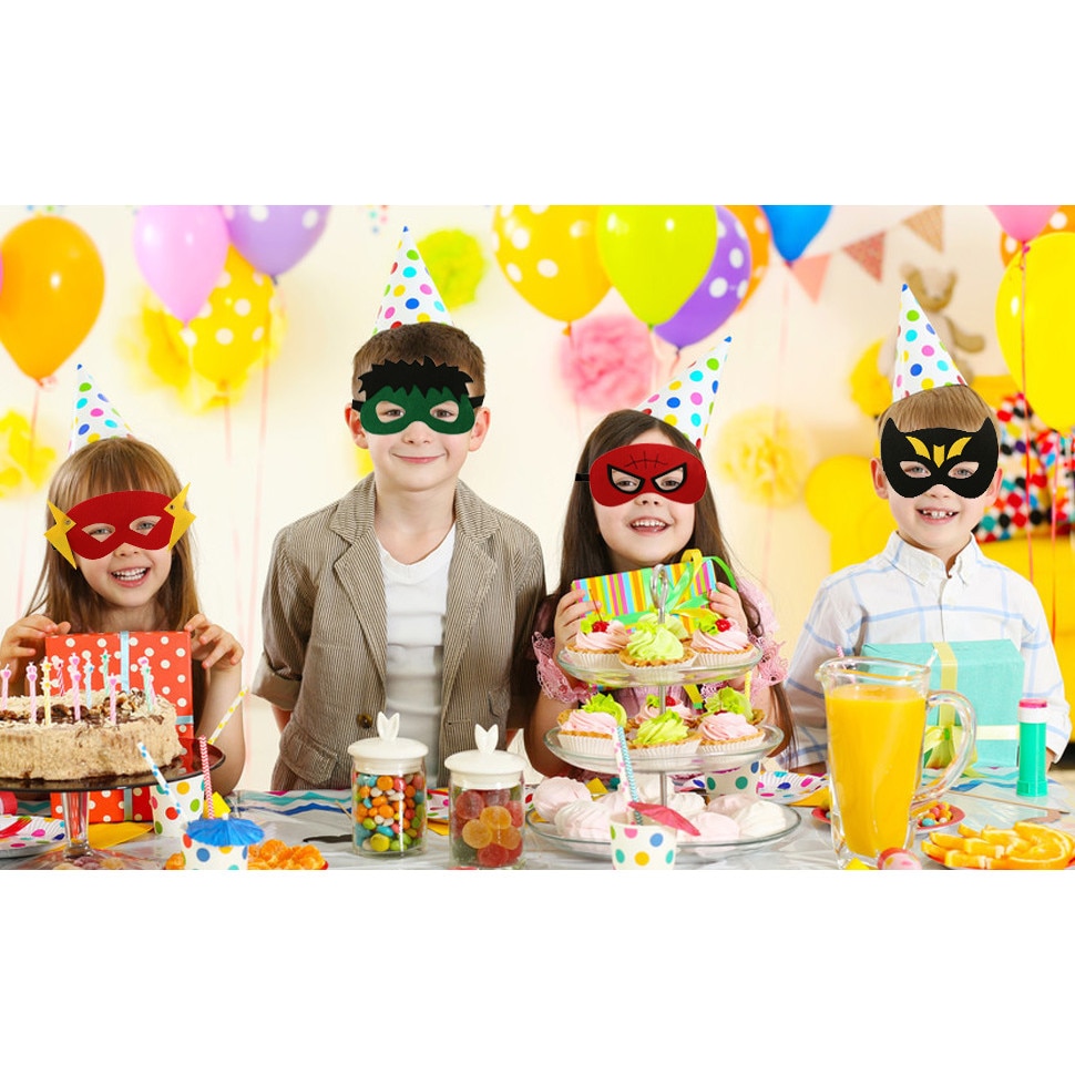 Set 21 masti/50 stickere supereroi, Duoqo, Pasla, Multicolor - eMAG.ro