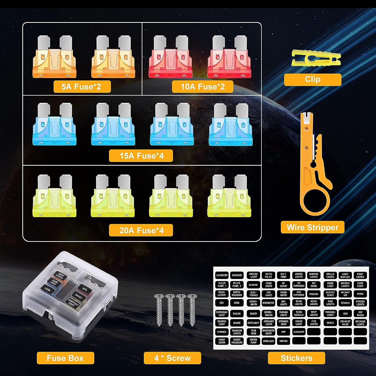Кутия с предпазители, 6 модула, led индикатор, 12/24/32V - eMAG.bg