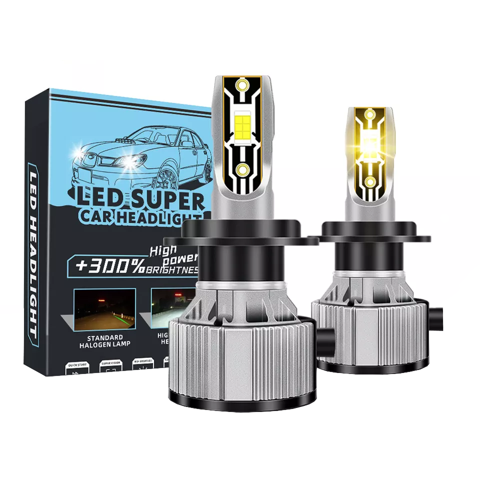 Set 2 becuri LED S9 H7, Led Headlight, 20000 lm, 100 W, 5500 K - eMAG.ro