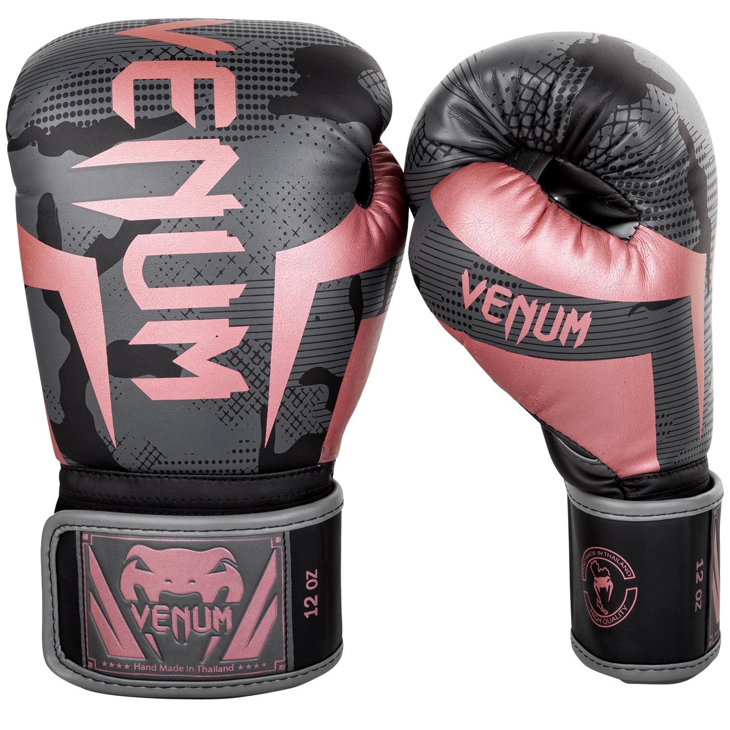 Manusi de box Venum Elite negre/roz 10 oz - eMAG.ro