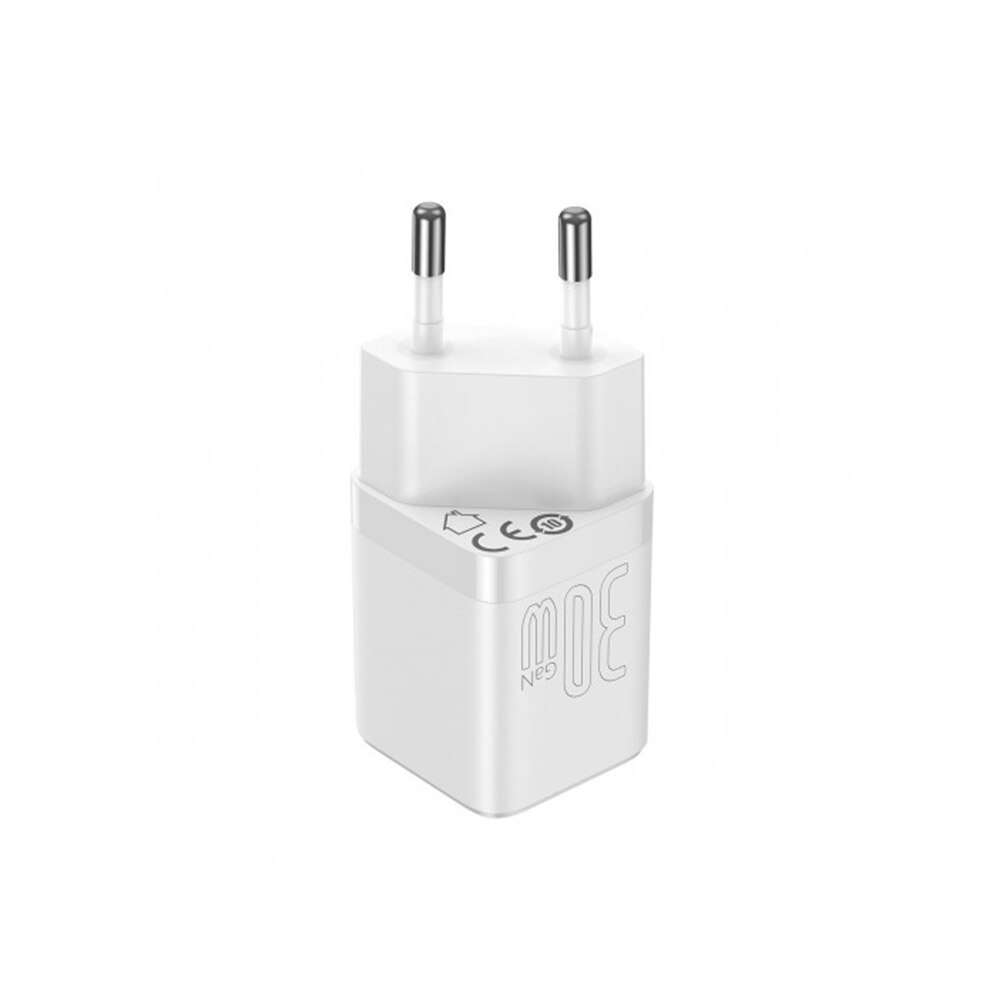 Incarcator Priza Type-C PD30W, 3A, Baseus GaN3 (CCGN010102), White ...