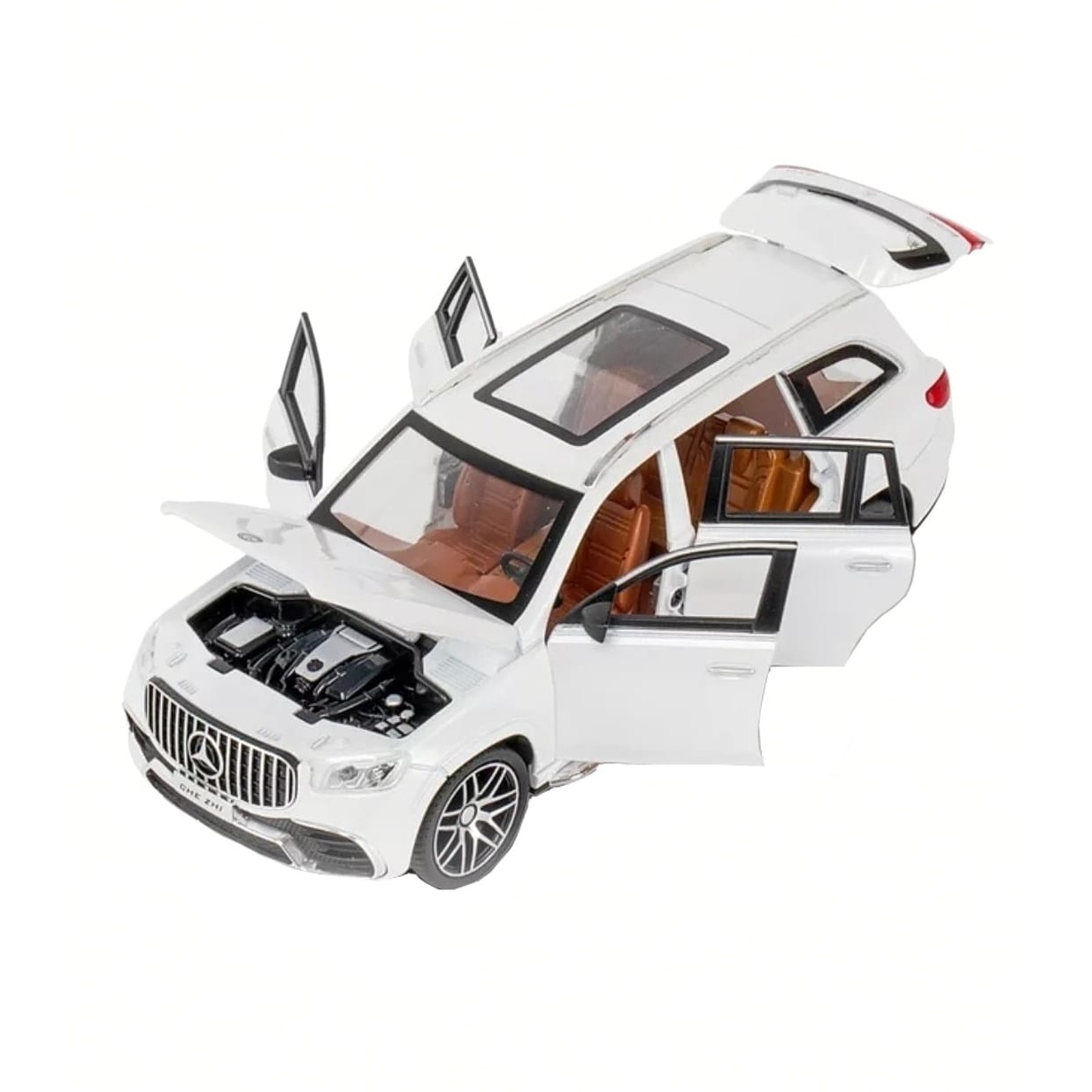 Masina Mercedes Benz GLS63 AMG, Jormftte, Metal, 21 cm, Alb - eMAG.ro