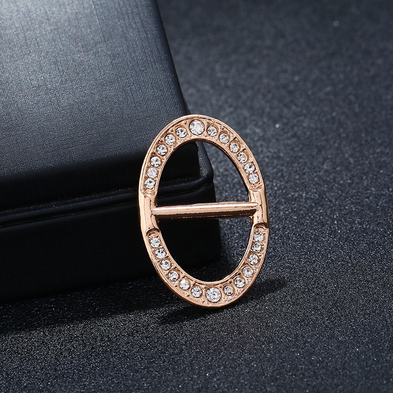 Catarama pentru esarfa, Aliaj, 3.9x2.6 cm, Auriu - eMAG.ro