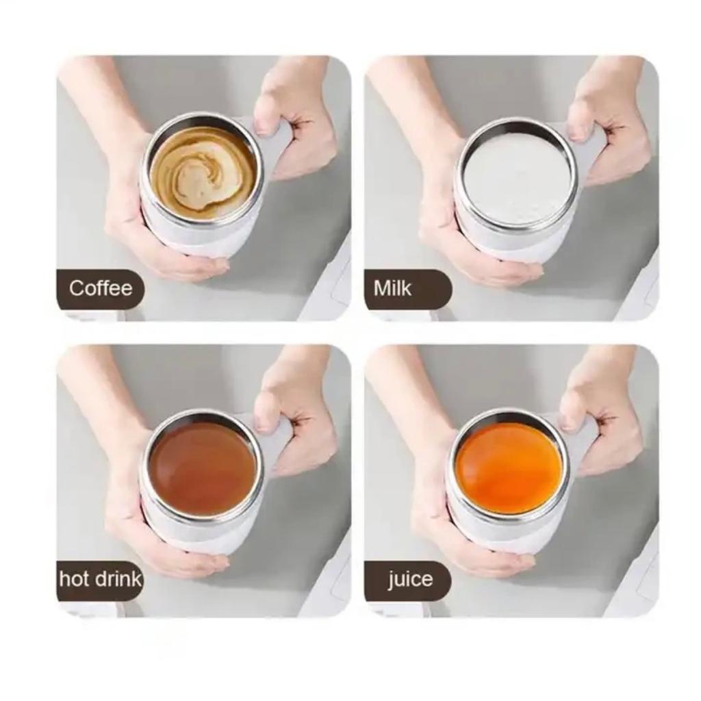 Cana termos cu mixer incorporat, ideala pentru cafea, ciocolata calda ...