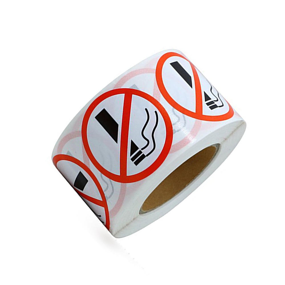 Autocolante cu logo pentru fumatul interzis, Sunmostar, 500 bucati, 2.5 ...