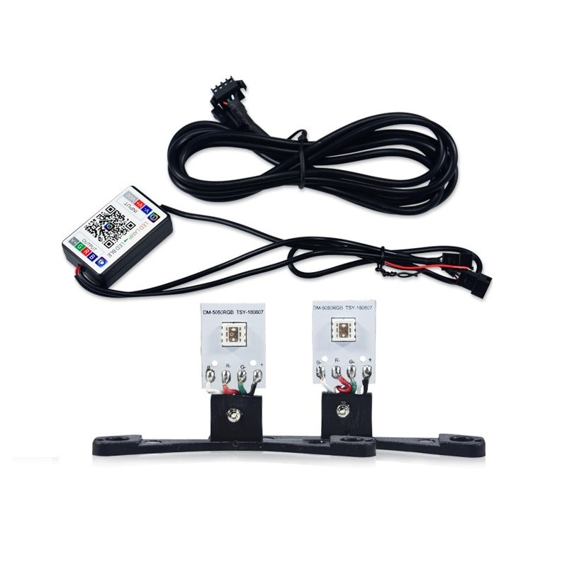 Set 2 leduri Devil Eyes RGB multicolore cu aplicatie de pe telefonul ...