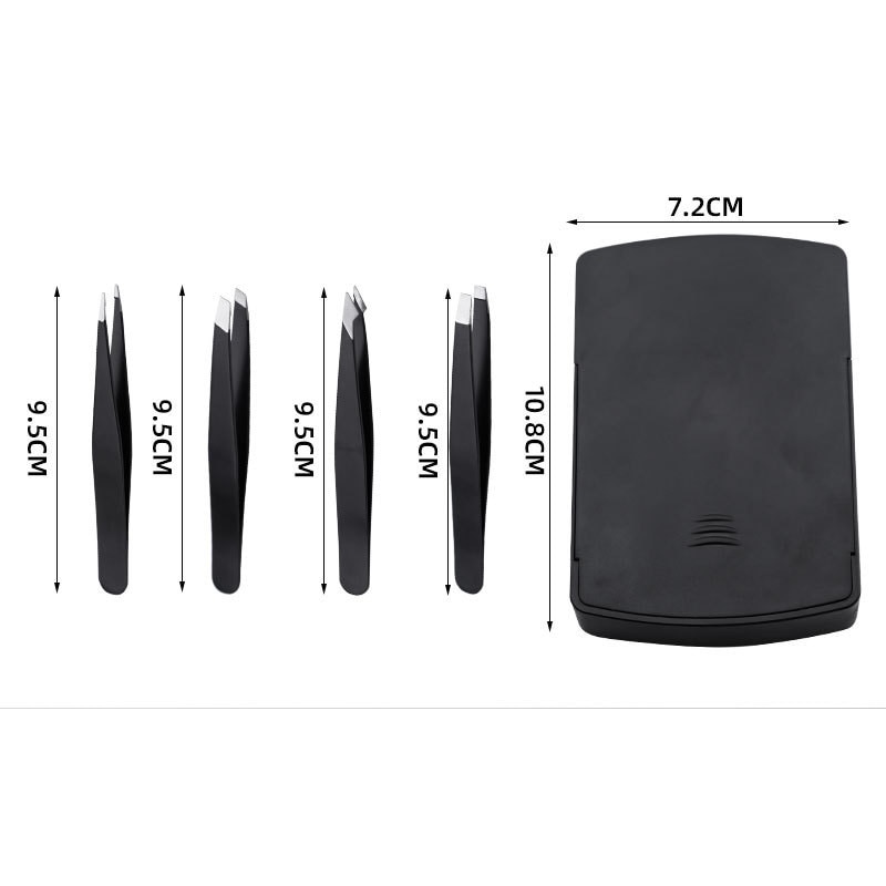 Set de tuns sprancene de 4, LXNZUHN, Potrivit pentru tunderea ...