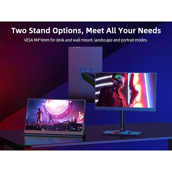 Monitor portabil Uperfect Gaming 17.3" 1080P IPS 144Hz 16:9 - eMAG.ro